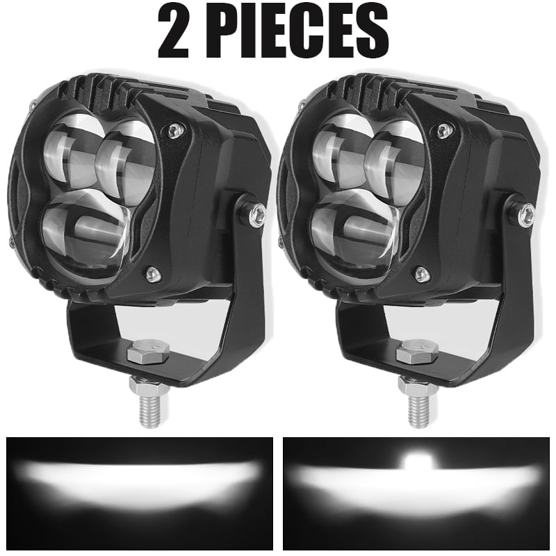 3 Inch Square Led Pods Work Light Spotlights Car Motorcycle Driving Fog ...
