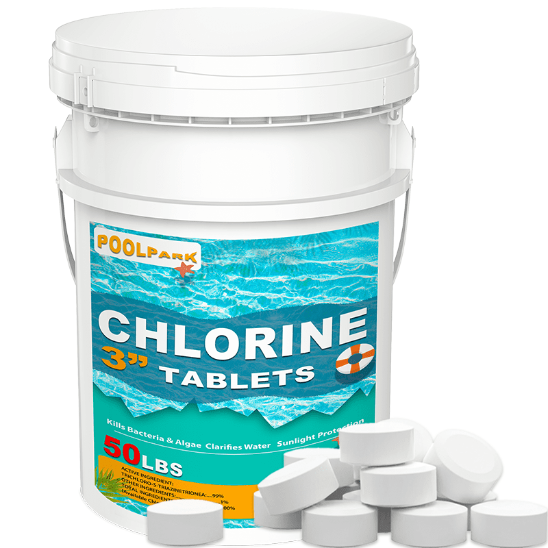 3-Inch Stabilized Chlorine Tablets | 99% Pure Tri-Chlor, 90% Available ...