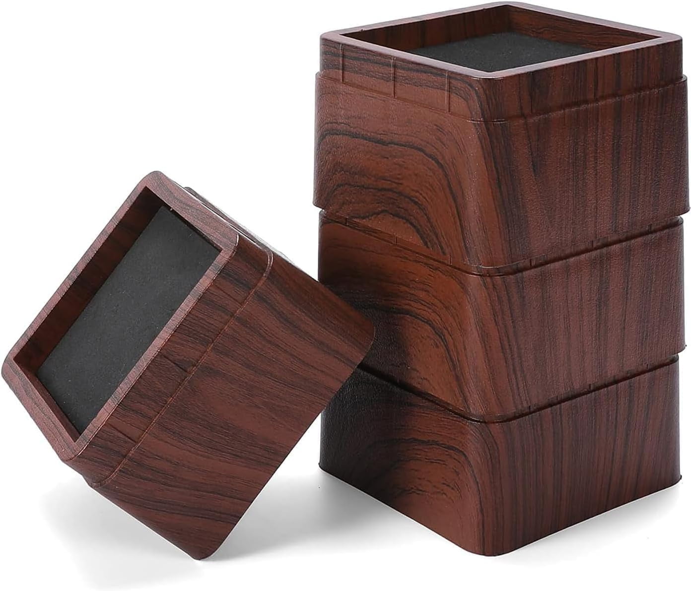 3 Inch Stackable Bed Risers Heavy Duty Furniture Risers , Lifts Up To ...