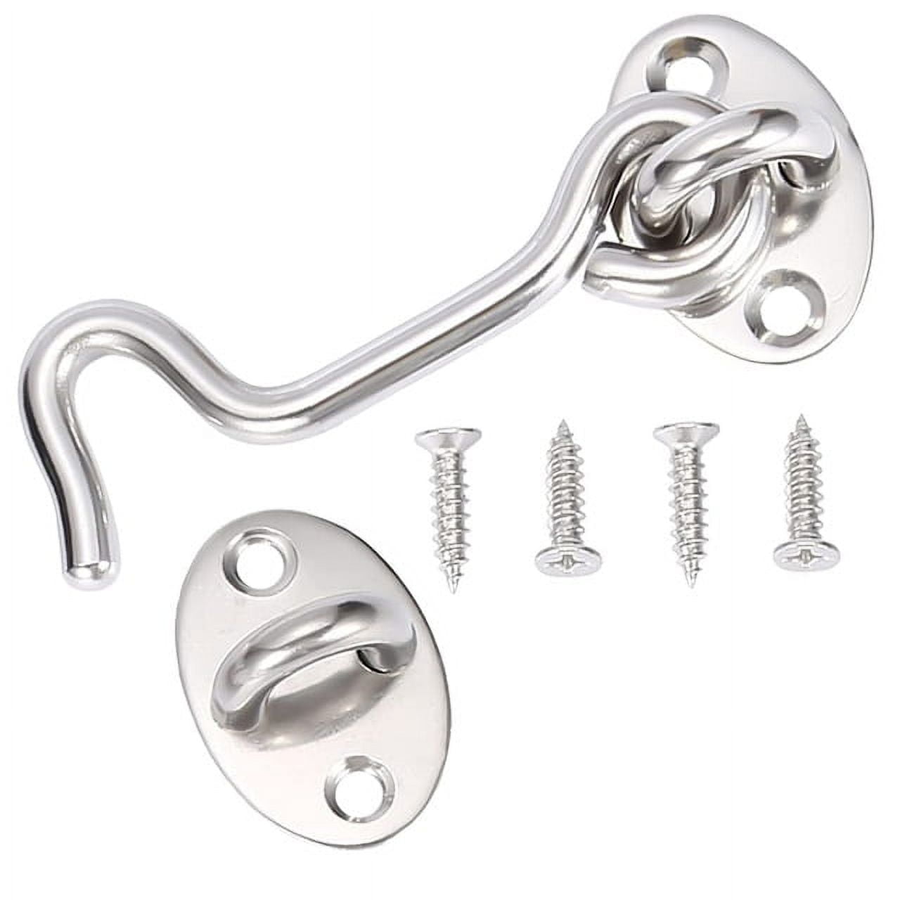 3 Inch Stainless Steel Cabin Hook Eye Shed Gate Door Latch Silent ...