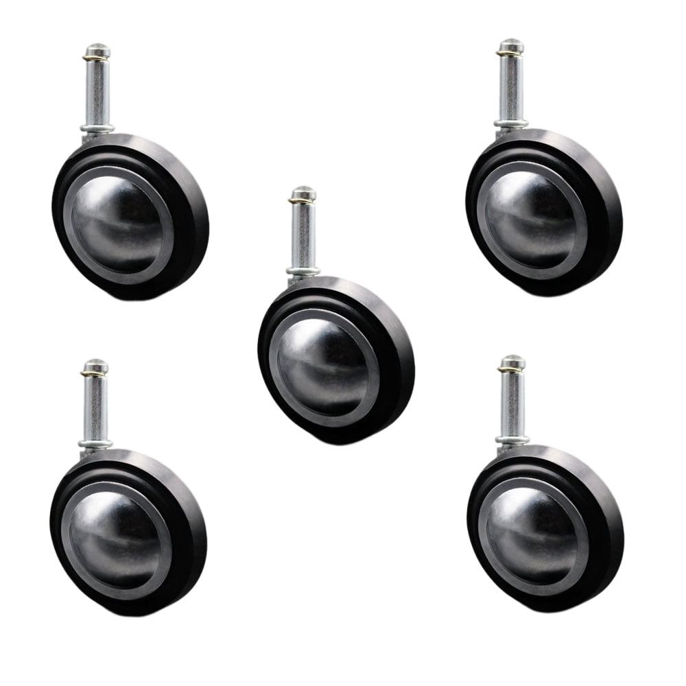 3 Inch Swivel Metal with Soft Rubber Tread Ball Caster Wheels for ...