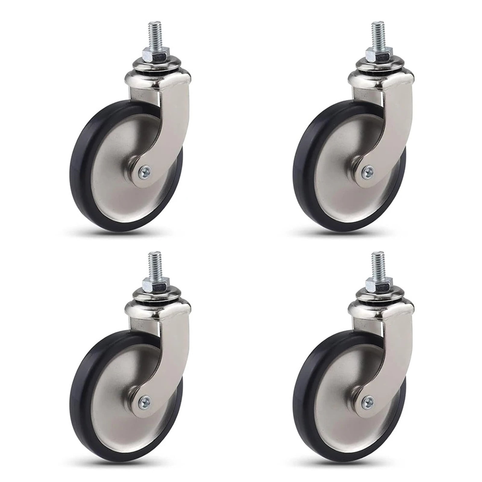 3-Inch Swivel Stem Casters With Brake For Hotel Restaurant Trolley ...