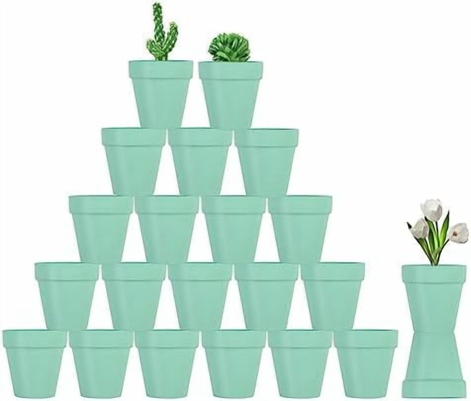 3 Inch Terracotta Pots - 22Pack Clay Flower Pots with Drainage Hole ...