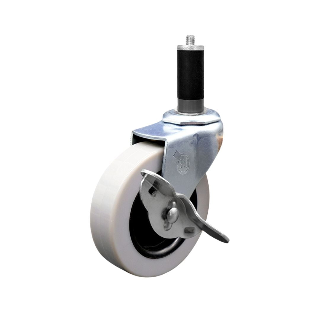 3 Inch Thermoplastic Rubber Wheel 1-1/8 Inch Expanding Stem Caster with ...