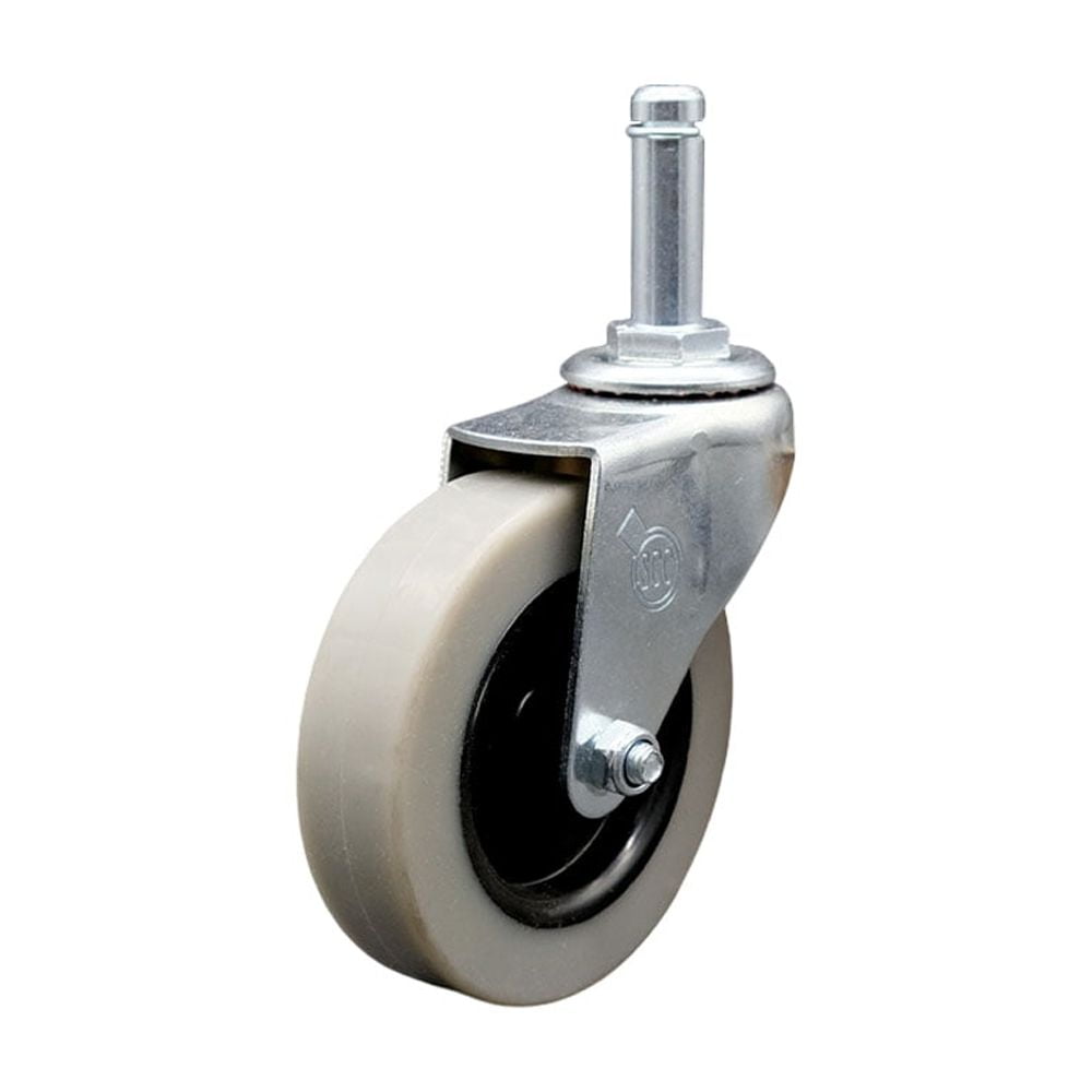 3 Inch Thermoplastic Rubber Wheel 1-3/8 Grip Ring Stem Caster Service ...