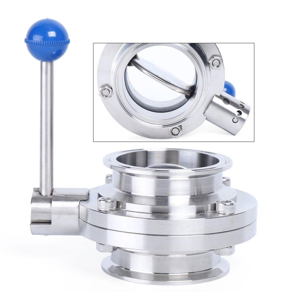 3 Inch Tri Clamp Clover Butterfly Valve Sanitary Butterfly Valve ...