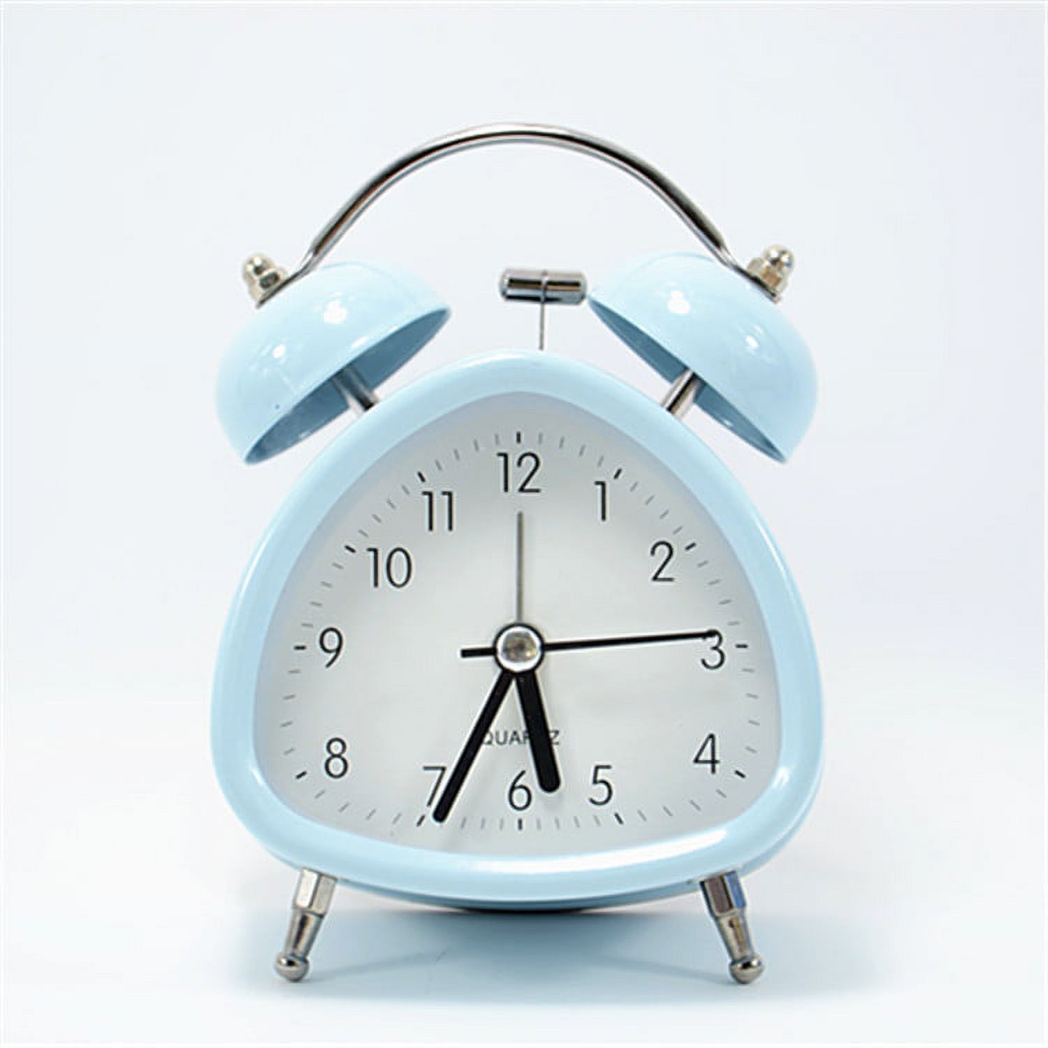 3 Inch Triangular Retro Analog Alarm Clock, Bedside Alarm Clock For ...