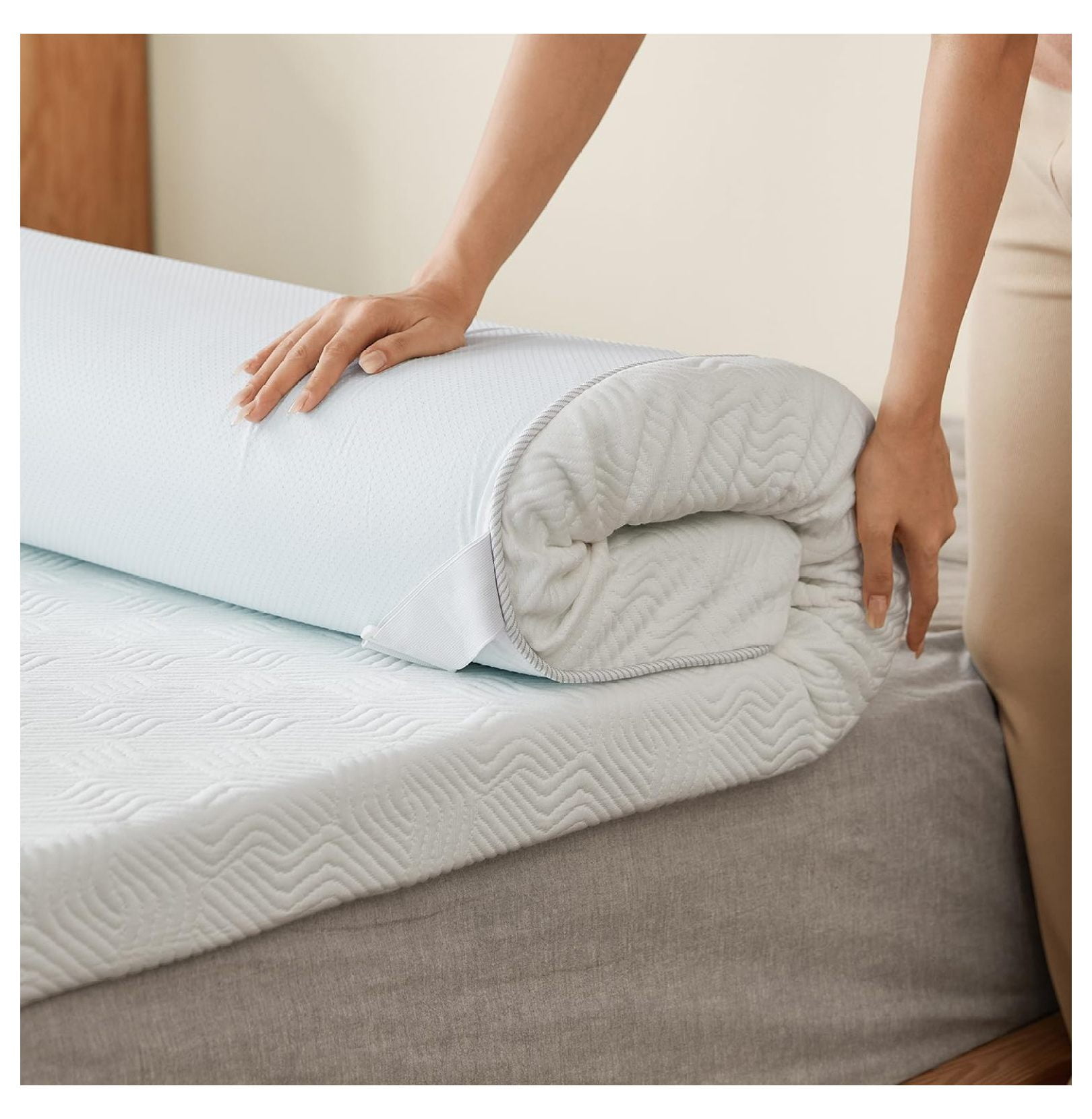 3 Inch Twin XL Size Mattress Topper, Gel Memory Foam Bed Topper XLong ...