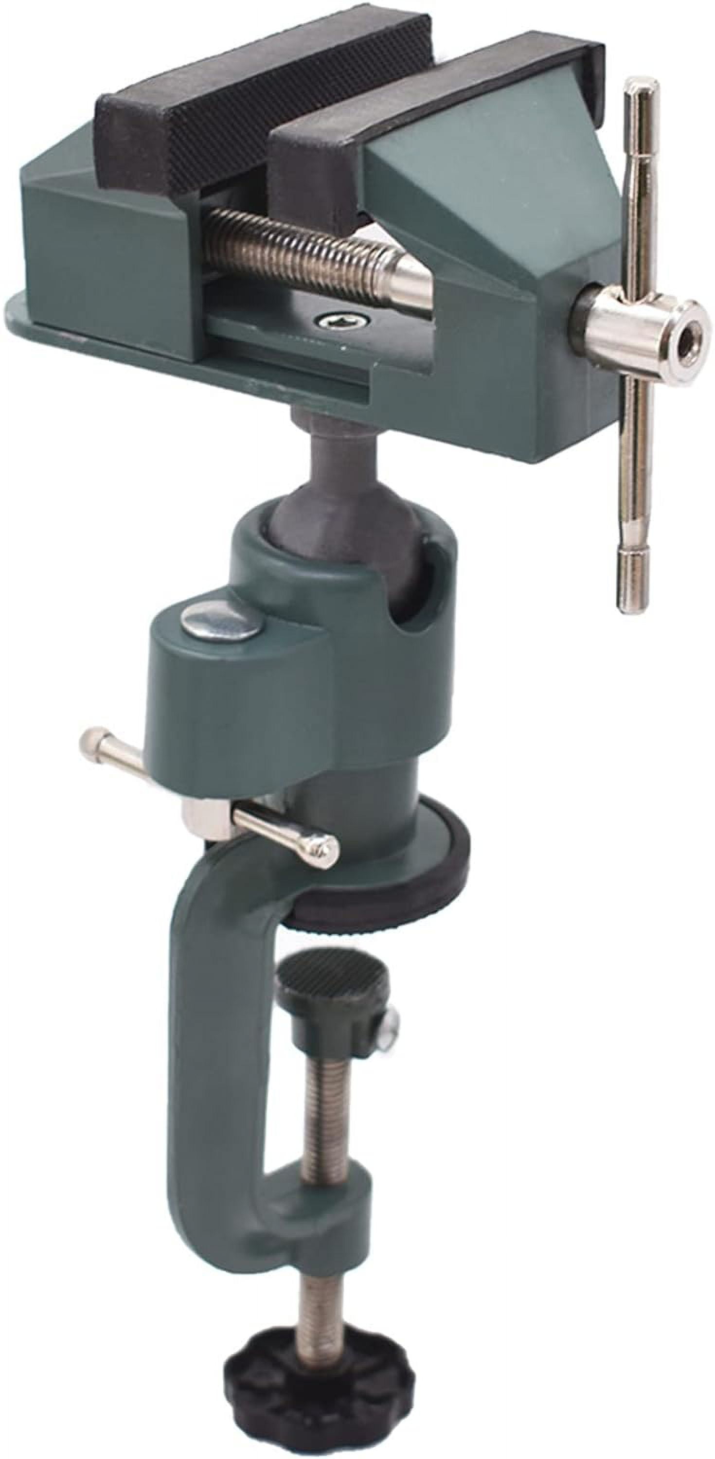 3 Inch Universal Table Vise, Bench Clamps Vise, Aluminum 360 Degrees ...