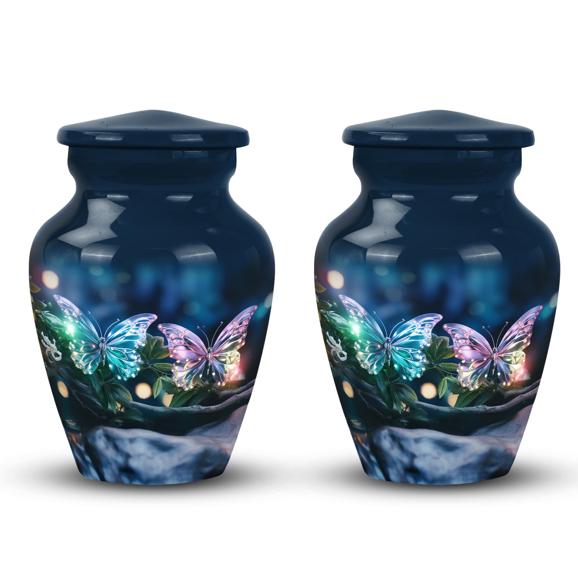 3 Inch Urn (Pack Of-2) Mini Urns For Ashes - Small Cremation Urns For ...