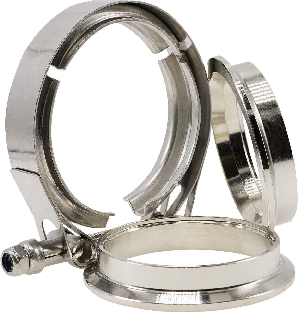 3 Inch V Band Clamp CNC Stainless Steel Flanges, 3in SS Vband, V-Band ...