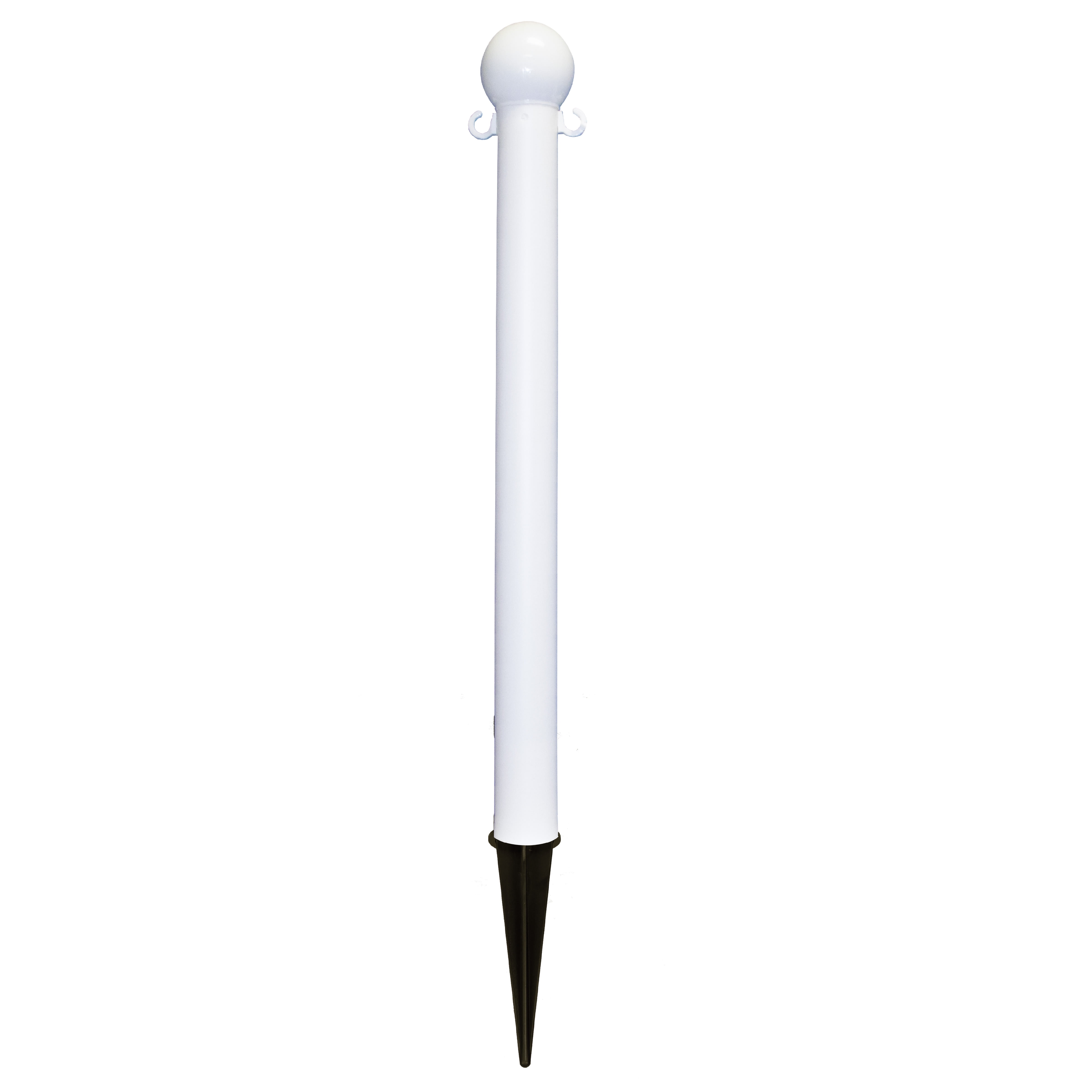 3 Inch White Heavy Duty Ground Pole - Walmart.com