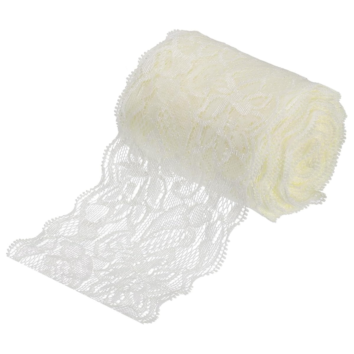 3 Inch Wide 10 Yard Lace Ribbon Floral Pattern Rose Embroidered Lace ...