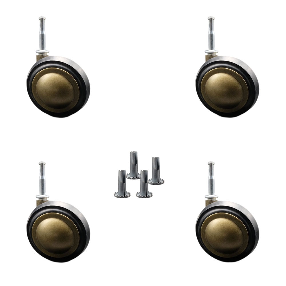 3 Inch Windsor Antique Soft Tread Ball Caster – Grip Neck Stem – Set of ...