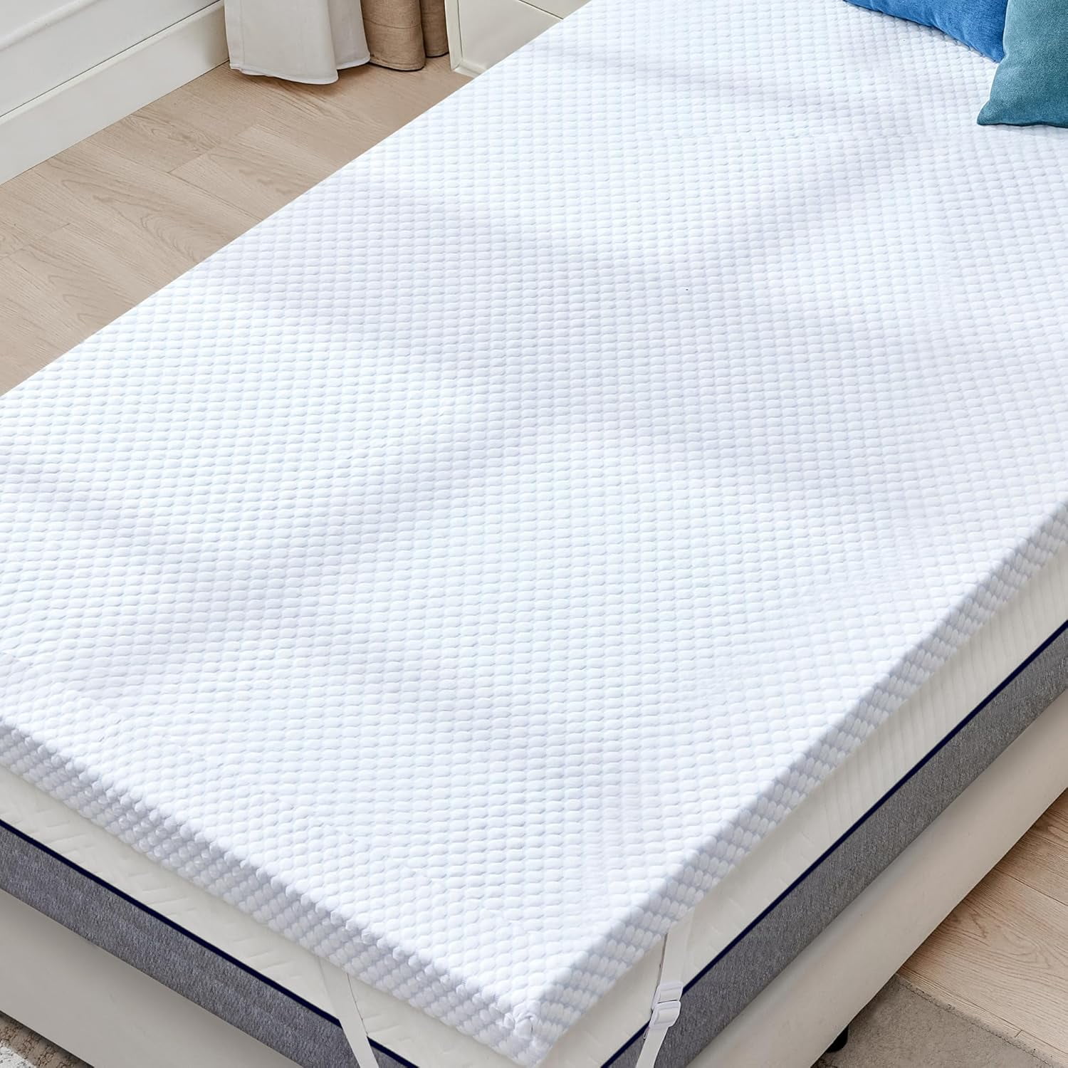3 Inch XL Cooling Memory Mattress Topper for , Thick Bed Mattress Pad ...