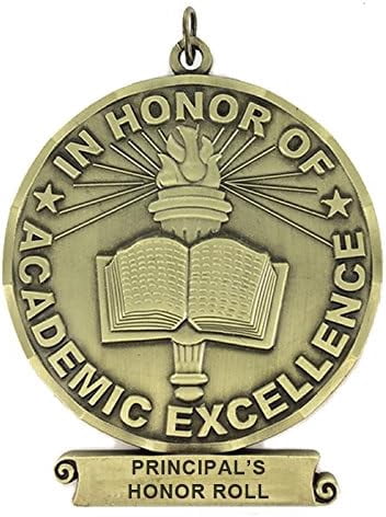 3 Inch in Honor of Academic Excellence Award Medal with Neck Ribbon ...