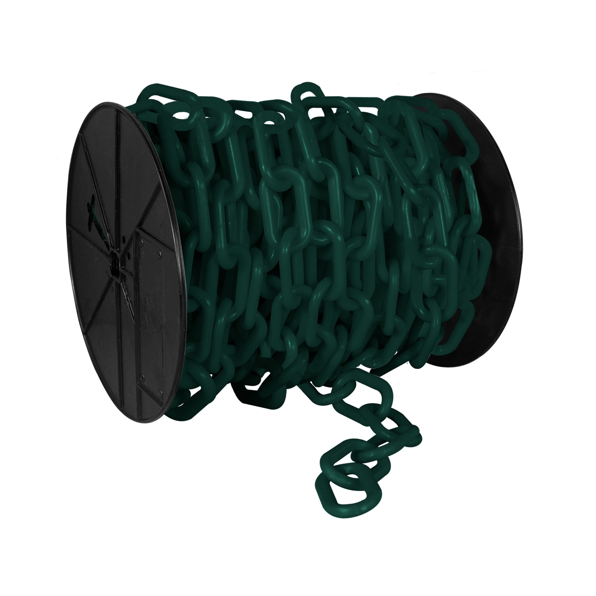 3 Inch x 60 Feet Evergreen Plastic Safety Chain Reel - Walmart.com