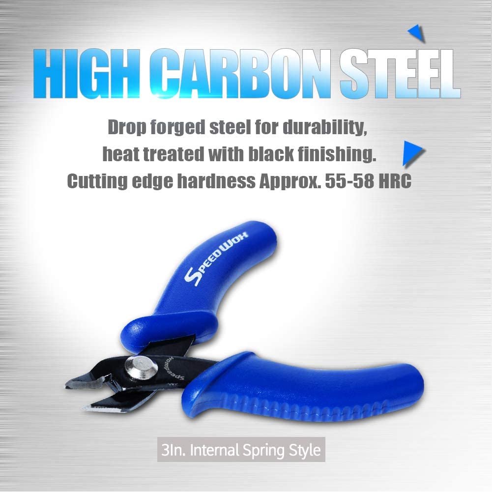 3 Inches Flush Cut Wire Cutters Small Flush Cutter Pliers Diagonal Side ...