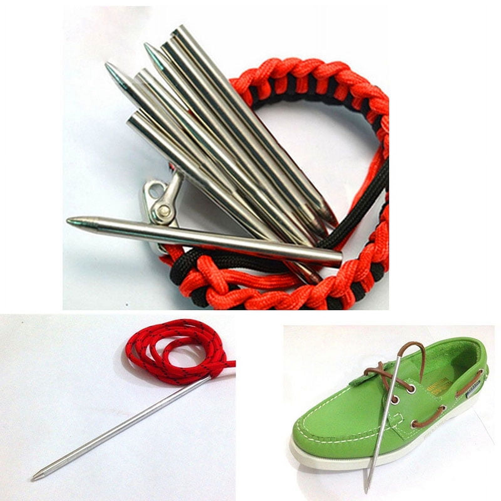 3" Inches Multi Purpose Paracord Needle Leather Lacing Kits Screw ...