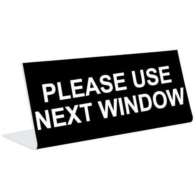 3 Inches X 8 Inches Engraved Tabletop Pedestal Desk Sign-Please Use ...