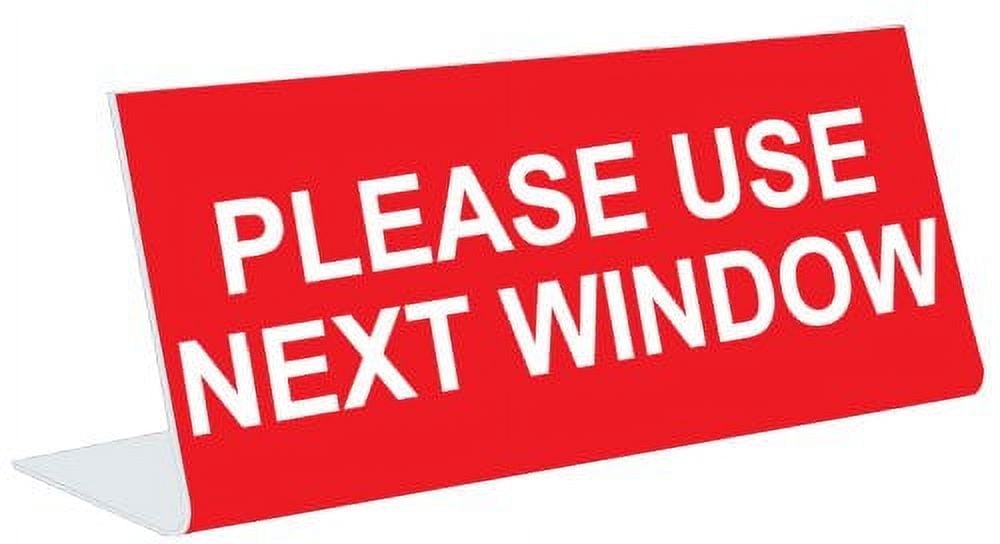 3 Inches X 8 Inches Engraved Tabletop Pedestal Desk Sign - Please Use ...