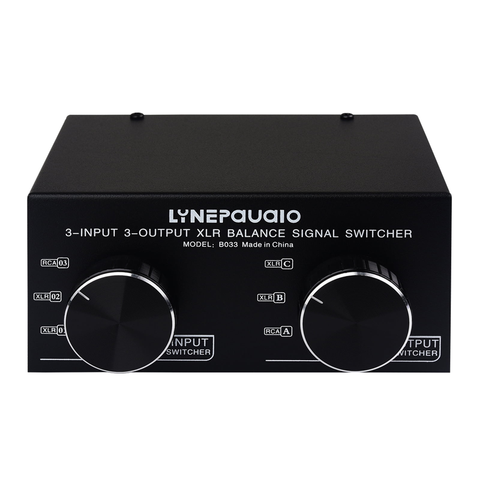 3 Input to 3 Output Fully Balanced XLR Signal Passive Stereo Selector Switch Switcher / Balanced ...