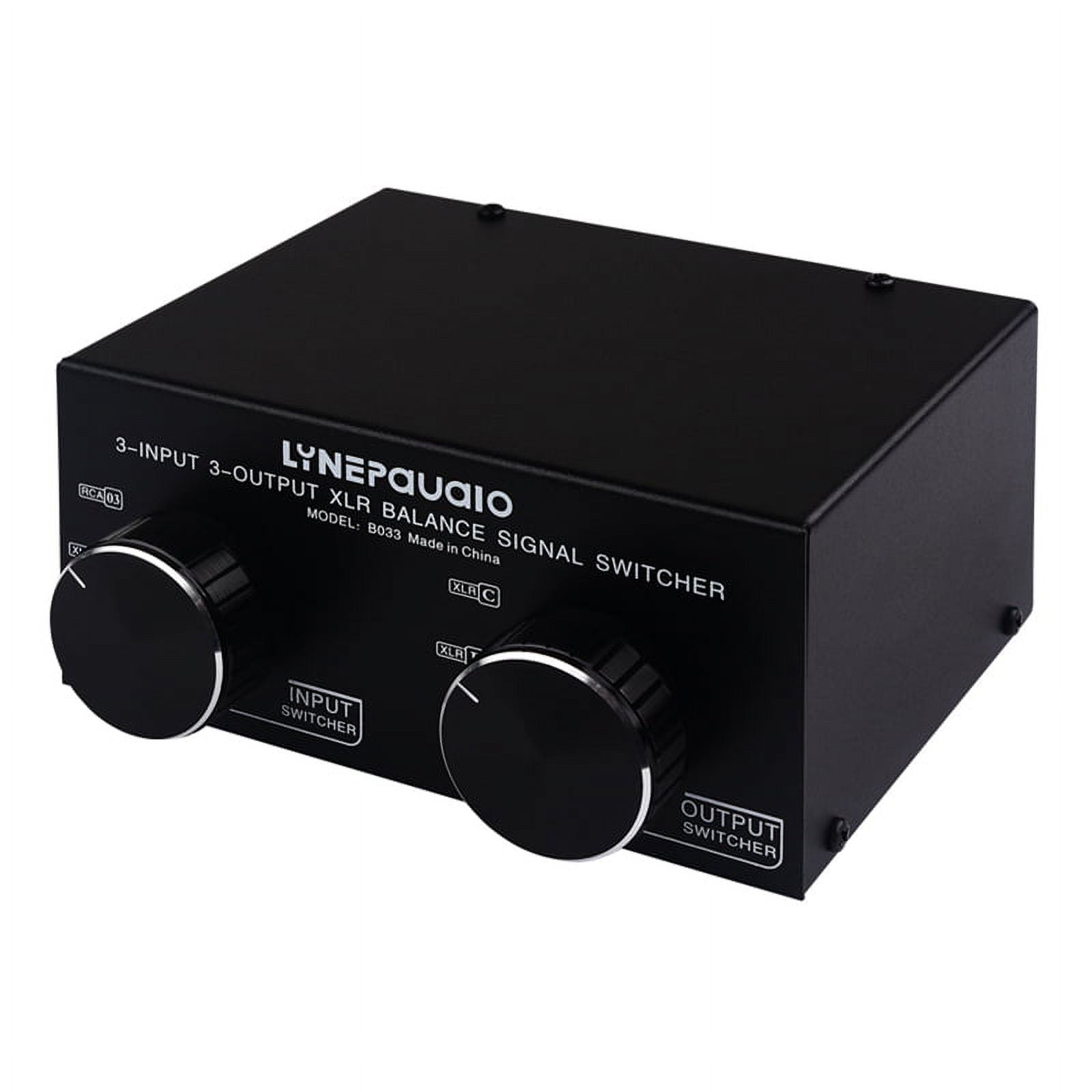 3 Input To 3 Output Fully Balanced Xlr Signal Passive Stereo Selector