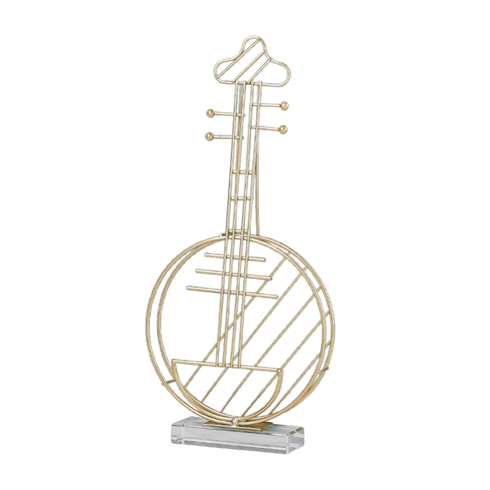 3 Instrument Statue Sculpture Figurine Collection Indoor Modern Gold ...