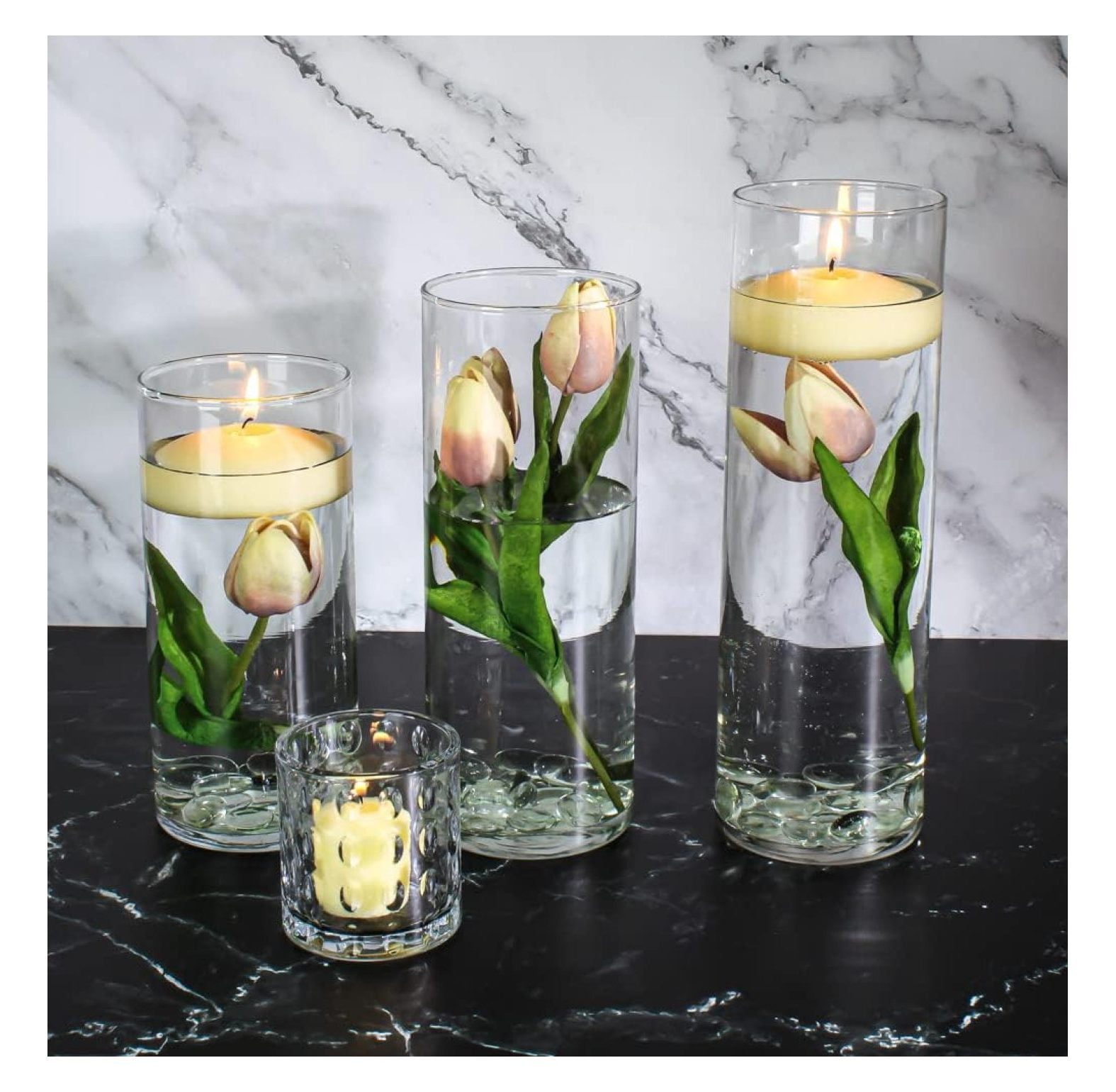 3" Ivory BULYAXIA Floating Candles Set of 36 - Walmart.com