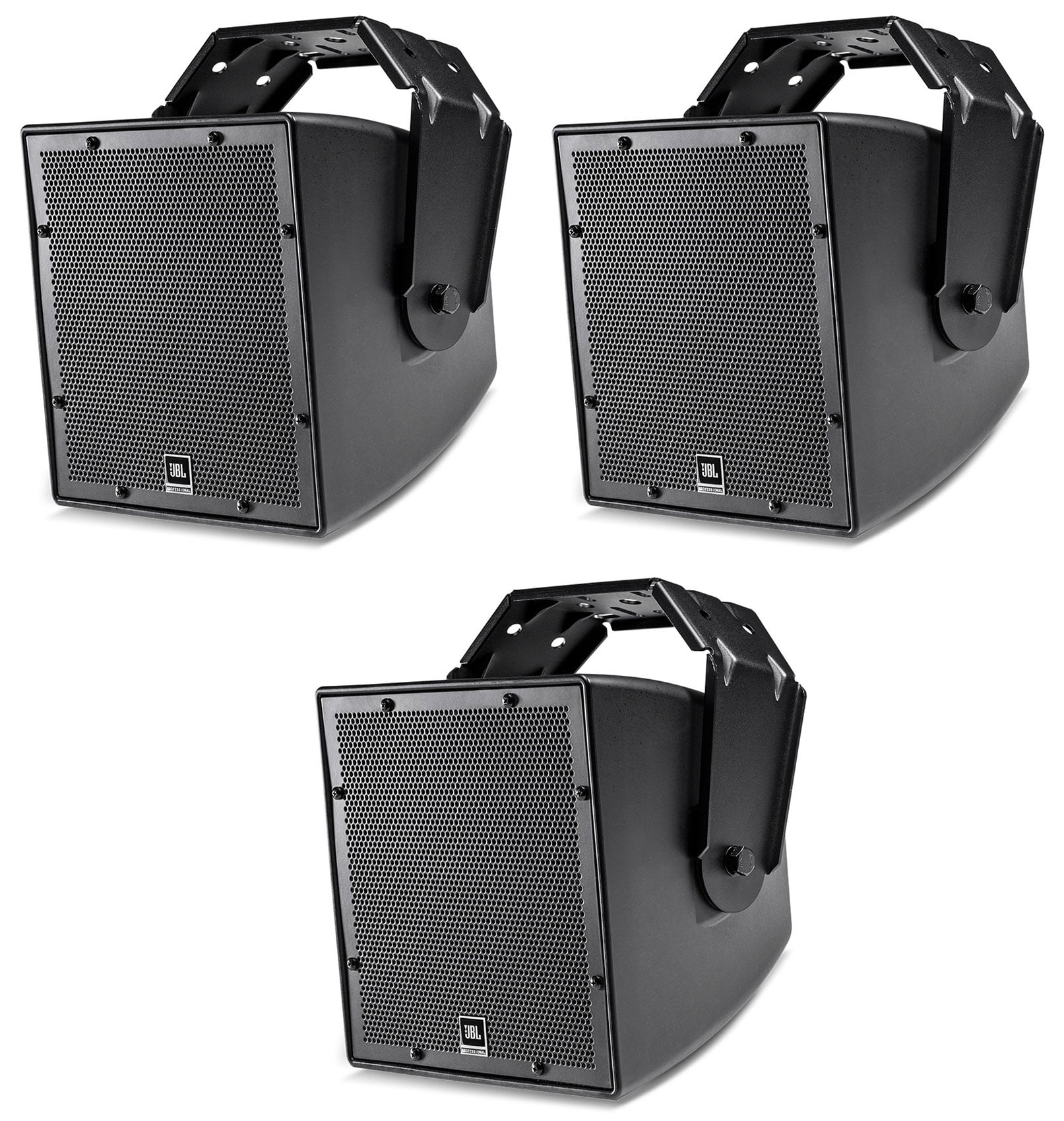 (3) JBL AWC62-BK 6.5" 120 Watt Black Indoor/Outdoor 70V Commercial ...