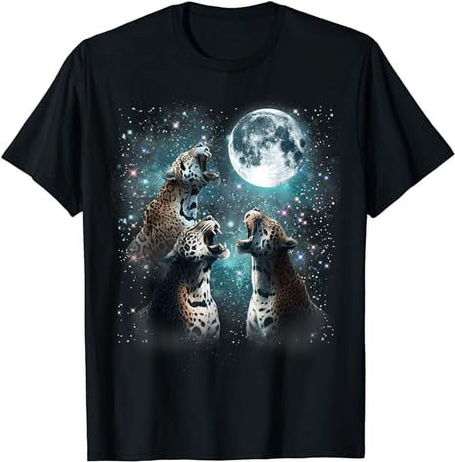 3 Jaguar Moon Howling Jaguar Head Funny For Men, Women, Kid T-Shirt ...