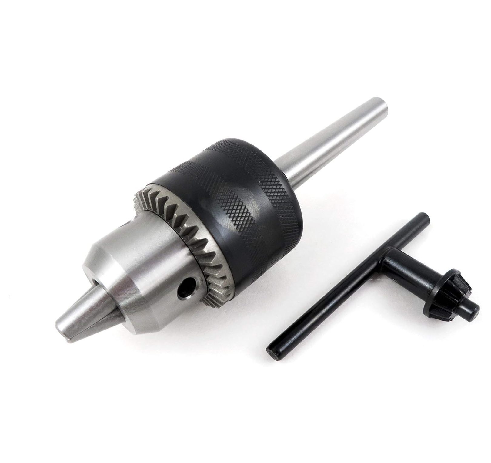 3 Jaw Drill Chuck 1/16-1/2 Inch with MT1 Taper & Key - Drill Press ...