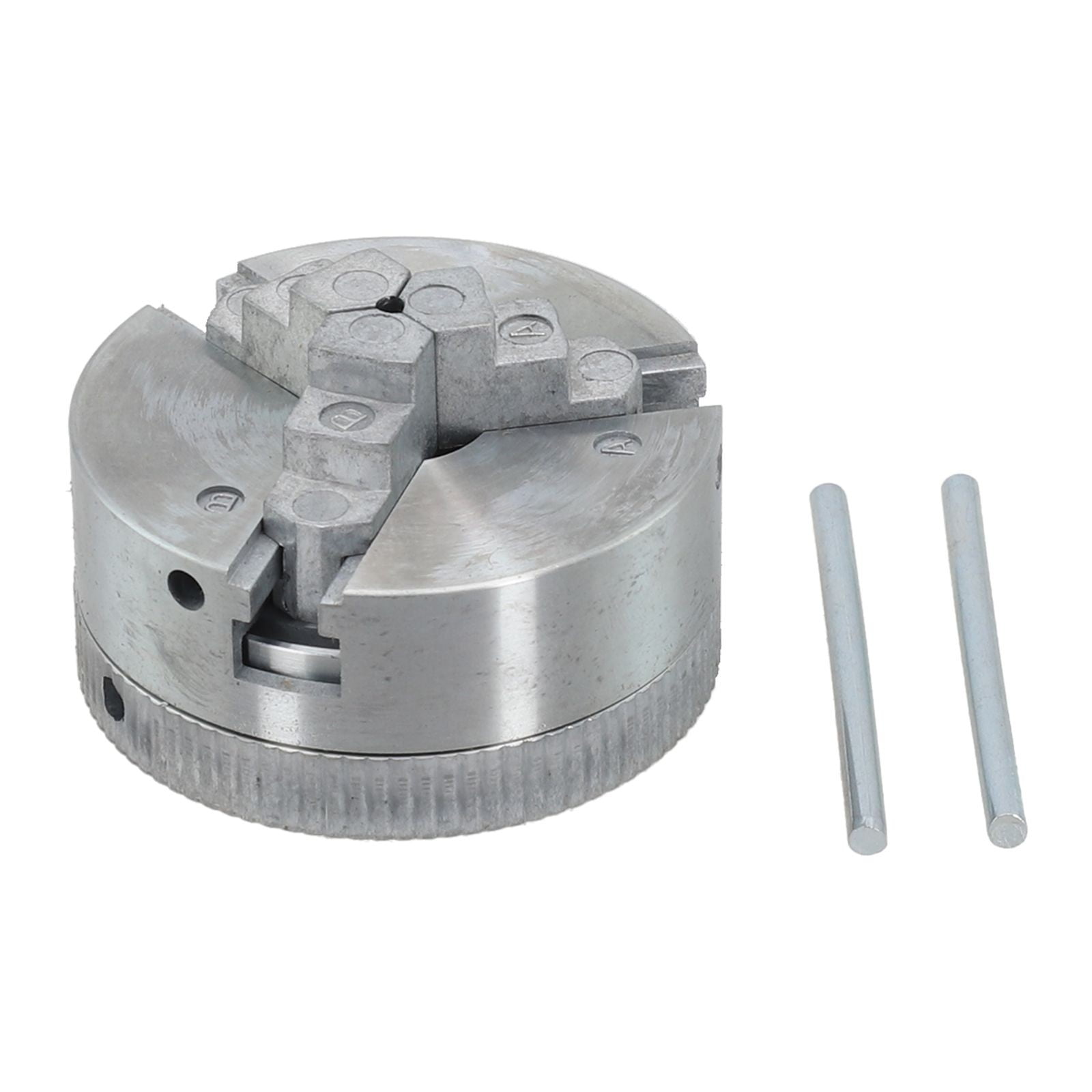3-Jaw Manual Lathe Chuck with Tools for Woodworking and Metalworking ...