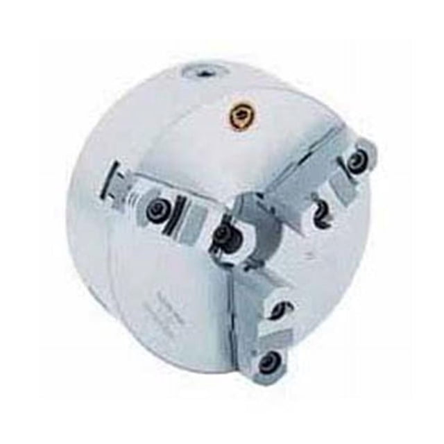 3-Jaw Scroll Chuck Semi-Steel Body, Plain Back, 6 in. - 2 Piece ...