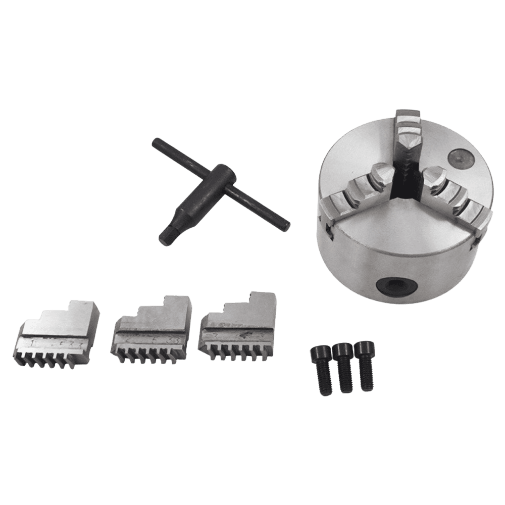 3 Jaw Self Centering Lathe Chuck, K11-100 4 inch (100mm), for Milling ...