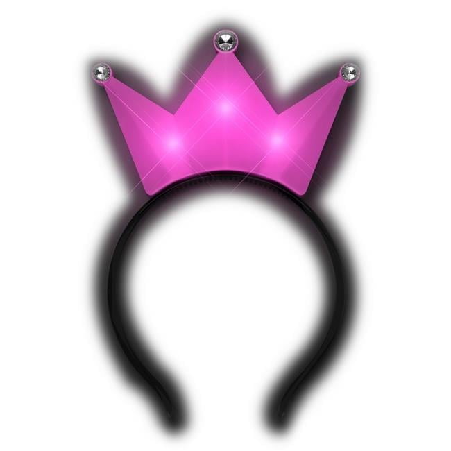 3 Jeweled Hot Pink Princess Crown Headbands - Walmart.com