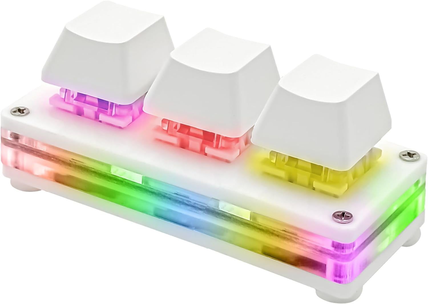 3-Key Mini Mechanical Gaming Keyboard - Compact USB Mini Keyboard with ...