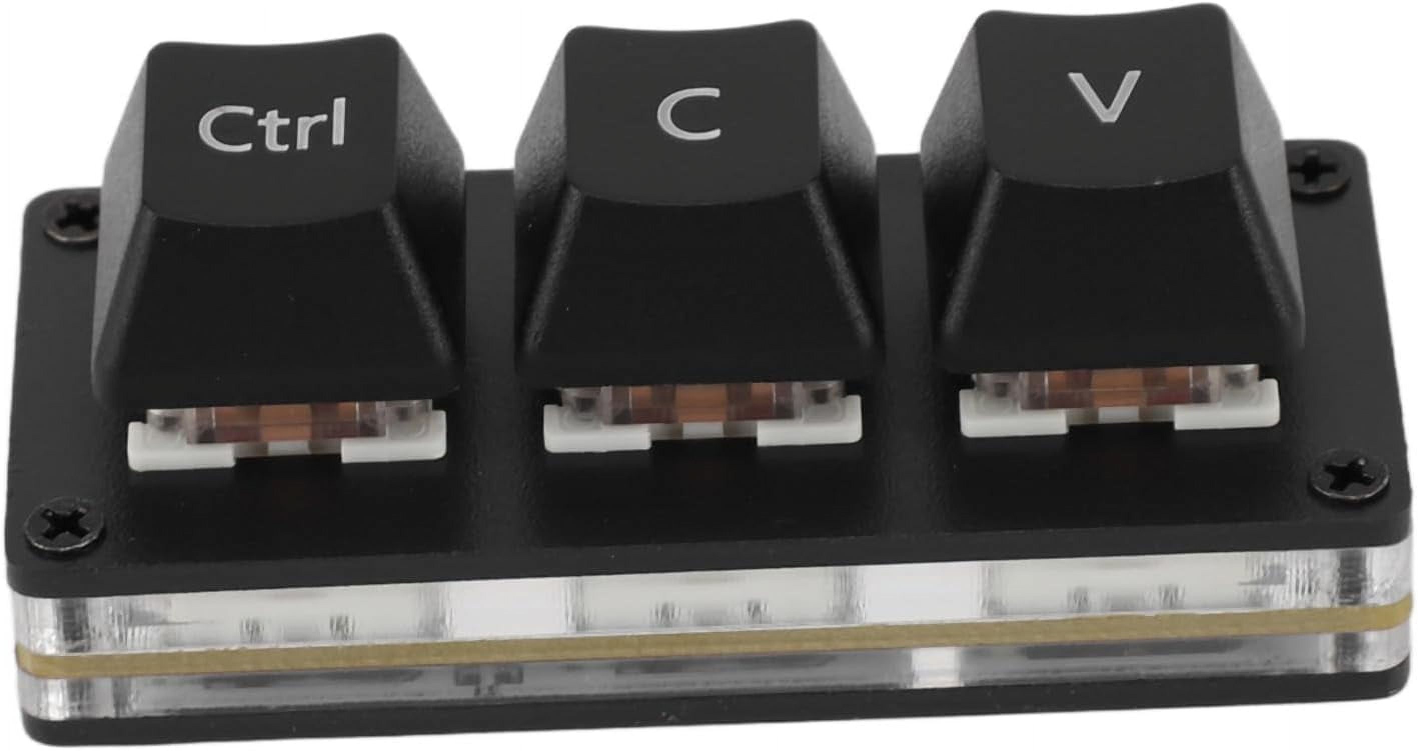 3 Key Usb Mini Programmable Keyboard, One Handed Mechanical Gaming ...