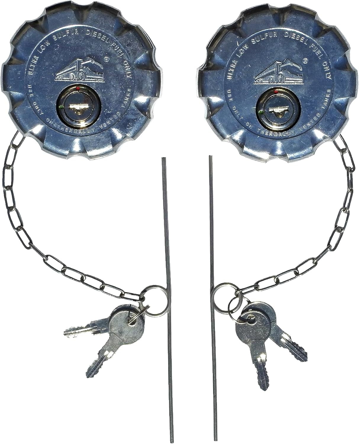 3” Keyed Alike Pair Locking Fuel Cap for Volvo VNL Series Low Sulfur Fuel Tanks - Walmart.com