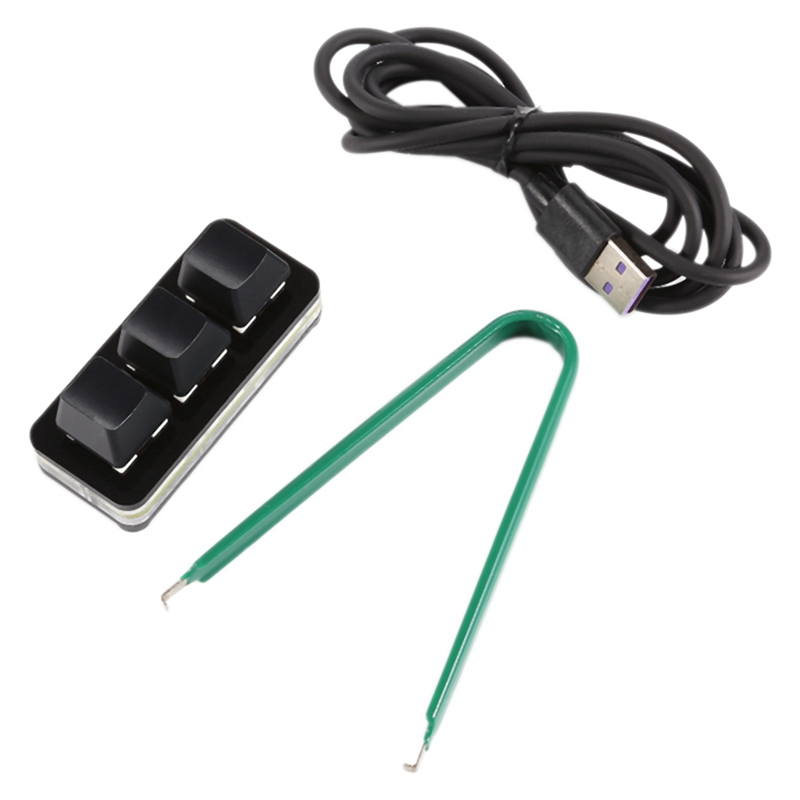 3 Keys Custom Mini Keyboard Copy Paste Cut Select All Enter Ctrl C V