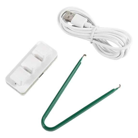 3 Keys Custom Mini Keyboard Copy Paste Cut Select All Enter White ...