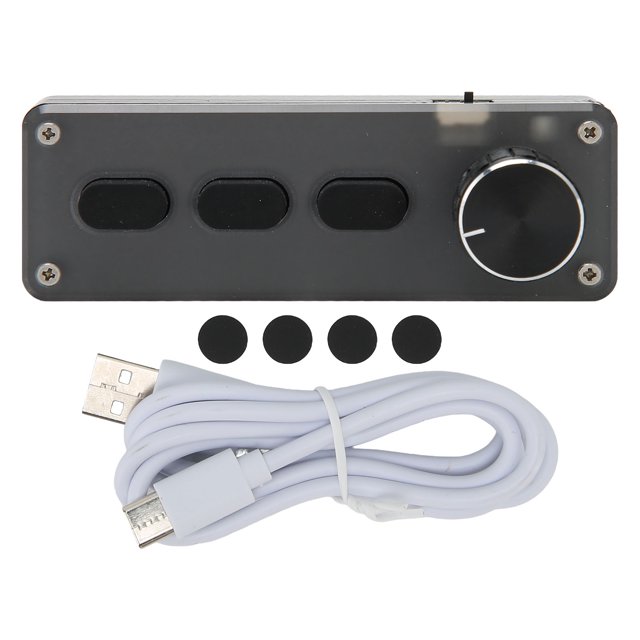 3 Keys Mini Keypad Wired Usb Bluetooth Silicone Silent Diy Programmable Keyboard With Knob For