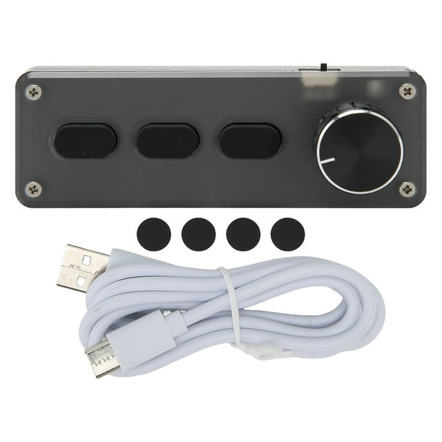 3 Keys Mini Keypad Wired Usb Bluetooth Silicone Silent Diy Programmable Keyboard With Knob For