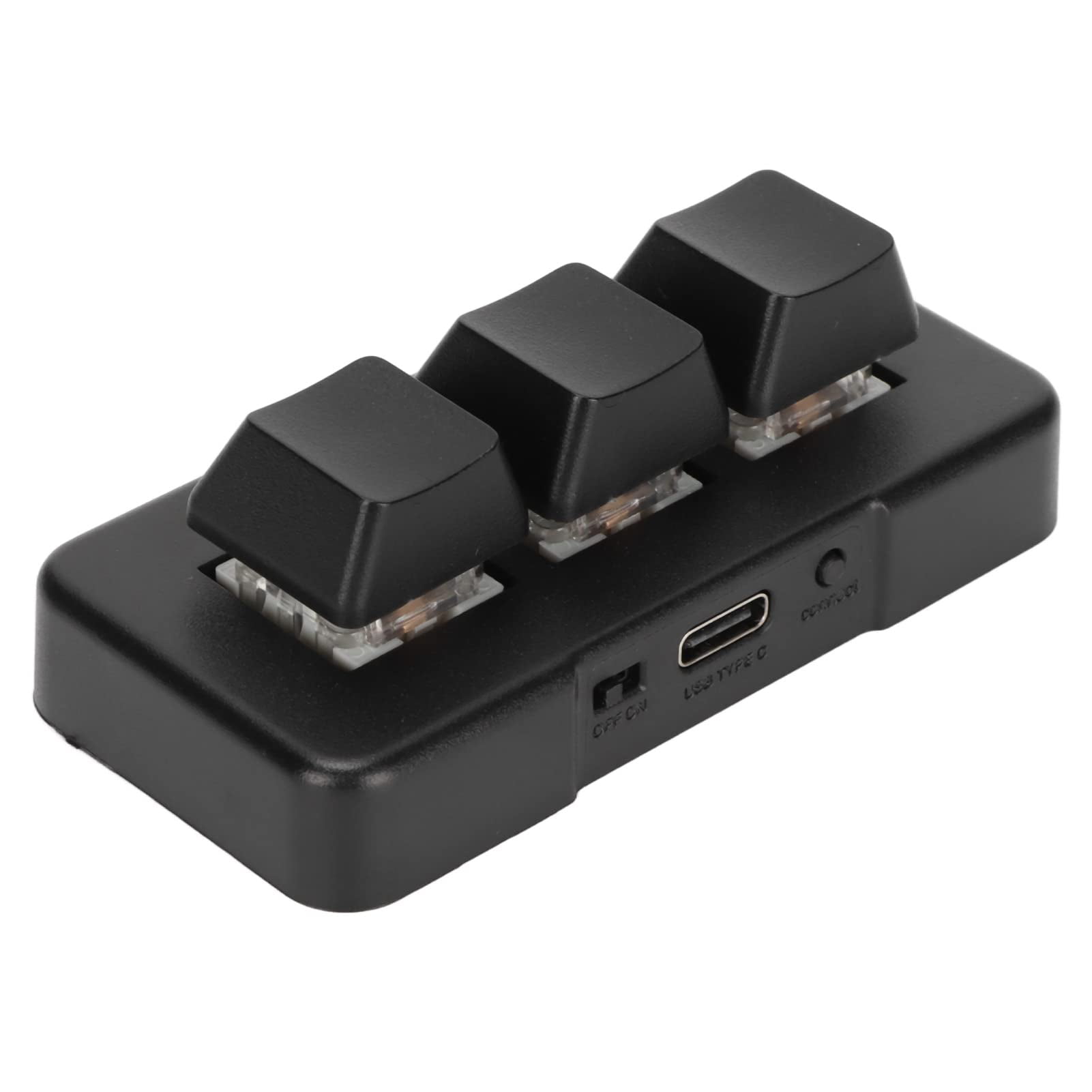 3 Keys Programmable Keypad, Bluetooth Mini USB Keypad with RGB Backlight, DIY Gaming Mechanical ...