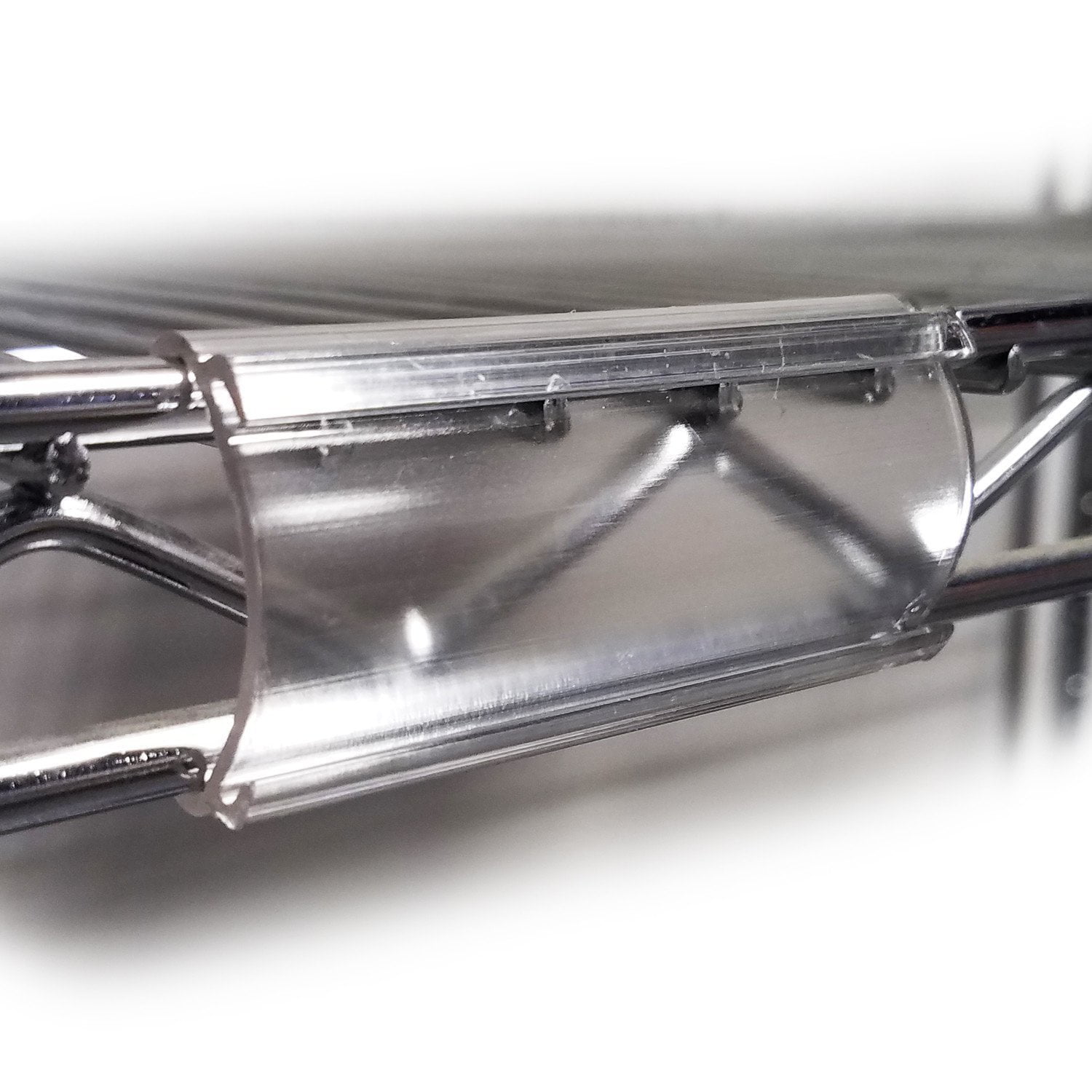 3" L x 1.25" H Clip on Plastic Label Holder for Wire Metro or Nexel ...