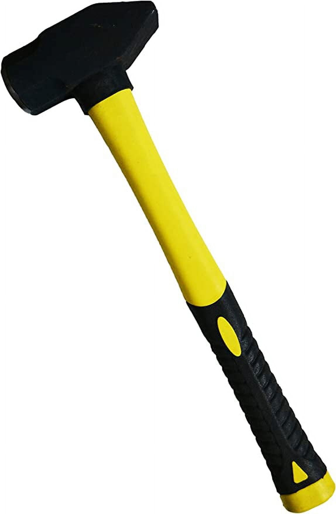 3 LB Cross Pein Sledgehammer with Fiberglass Handle and Rubber Grip ...