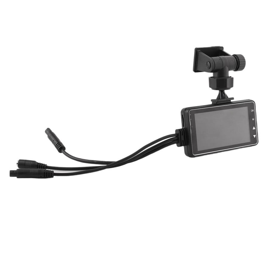 3" LCD screen Dual Camera Video Recorder DVR Motorcycle Car Biker ...