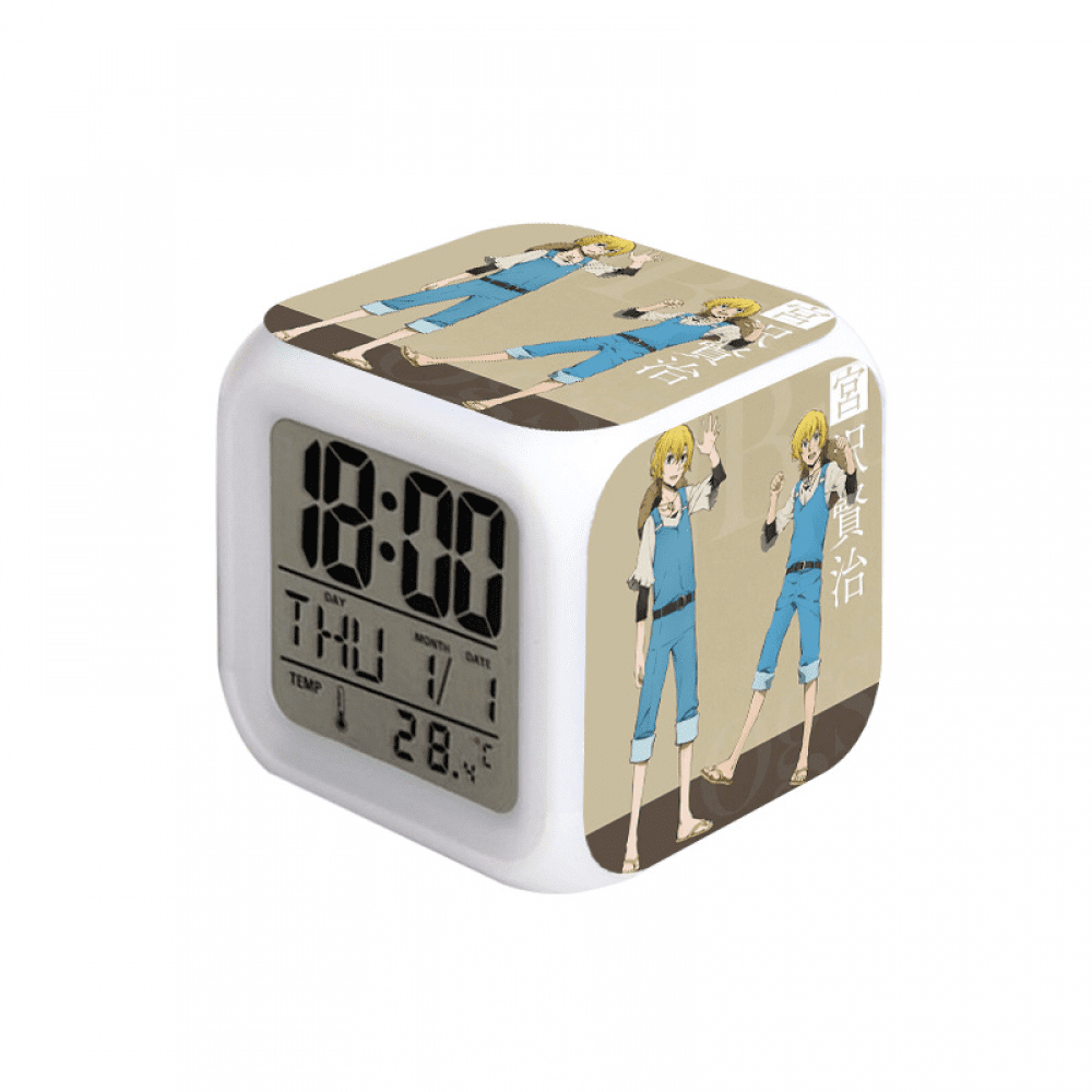 3＂LED Alarm Clock Cartoon Bungo Stray Dogs Pattern Desk Table Glowing ...