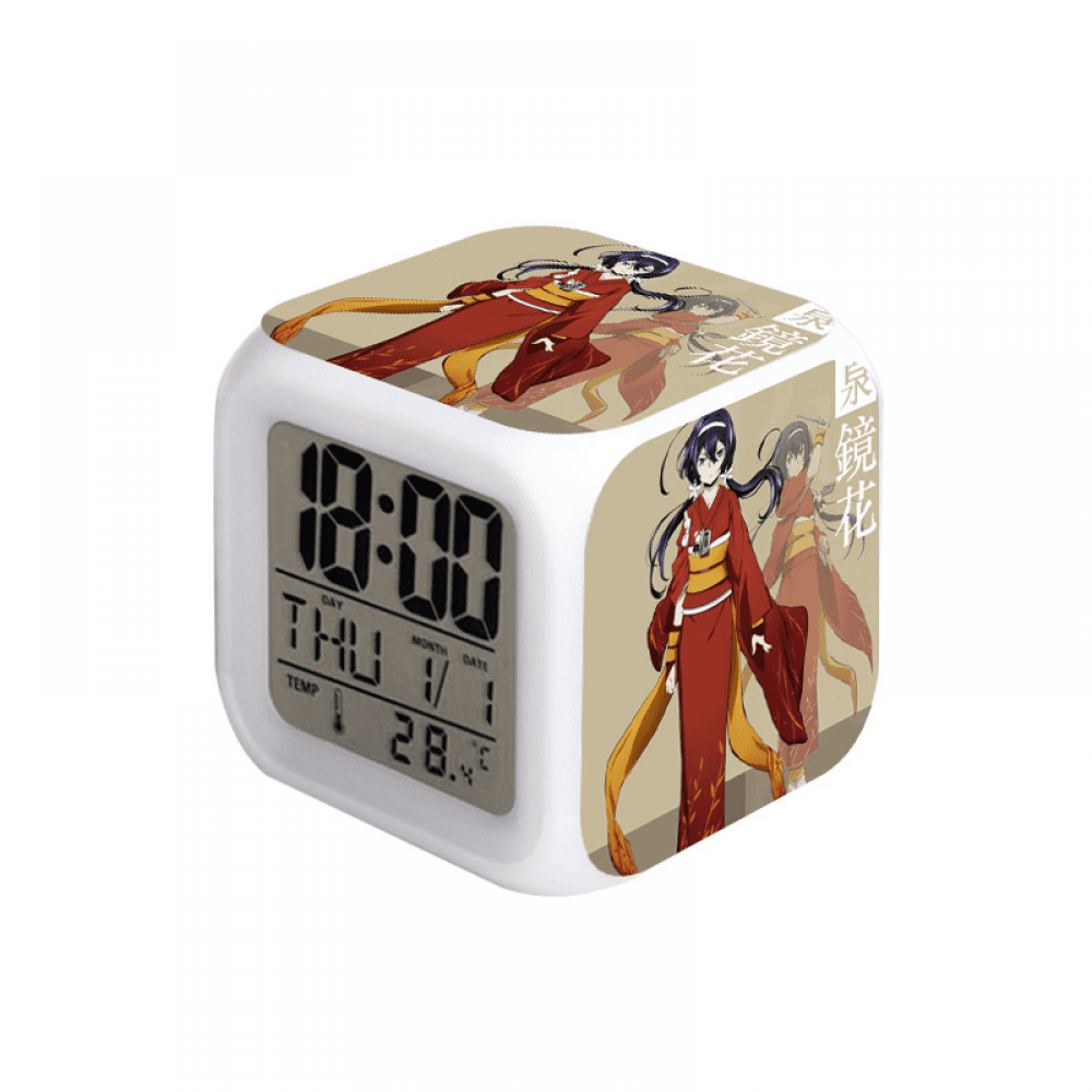 3＂LED Alarm Clock Cartoon Bungo Stray Dogs Pattern Desk Table Glowing ...
