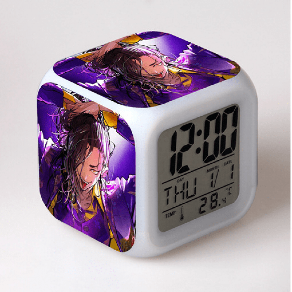 3＂LED Alarm Clock Tokyo Revengers Pattern Desk Table Glowing Electronic ...